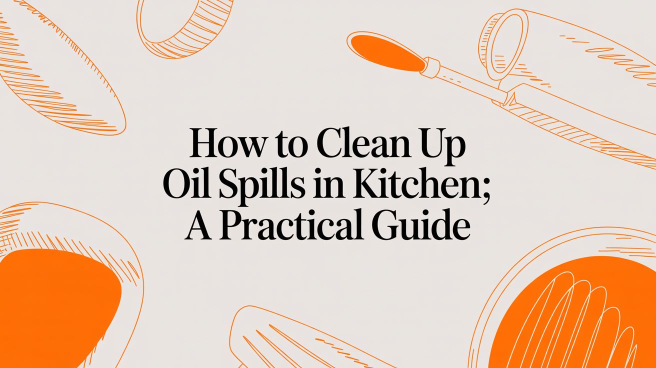 How to clean up oil spills in kitchen: A practical guide – FryAway