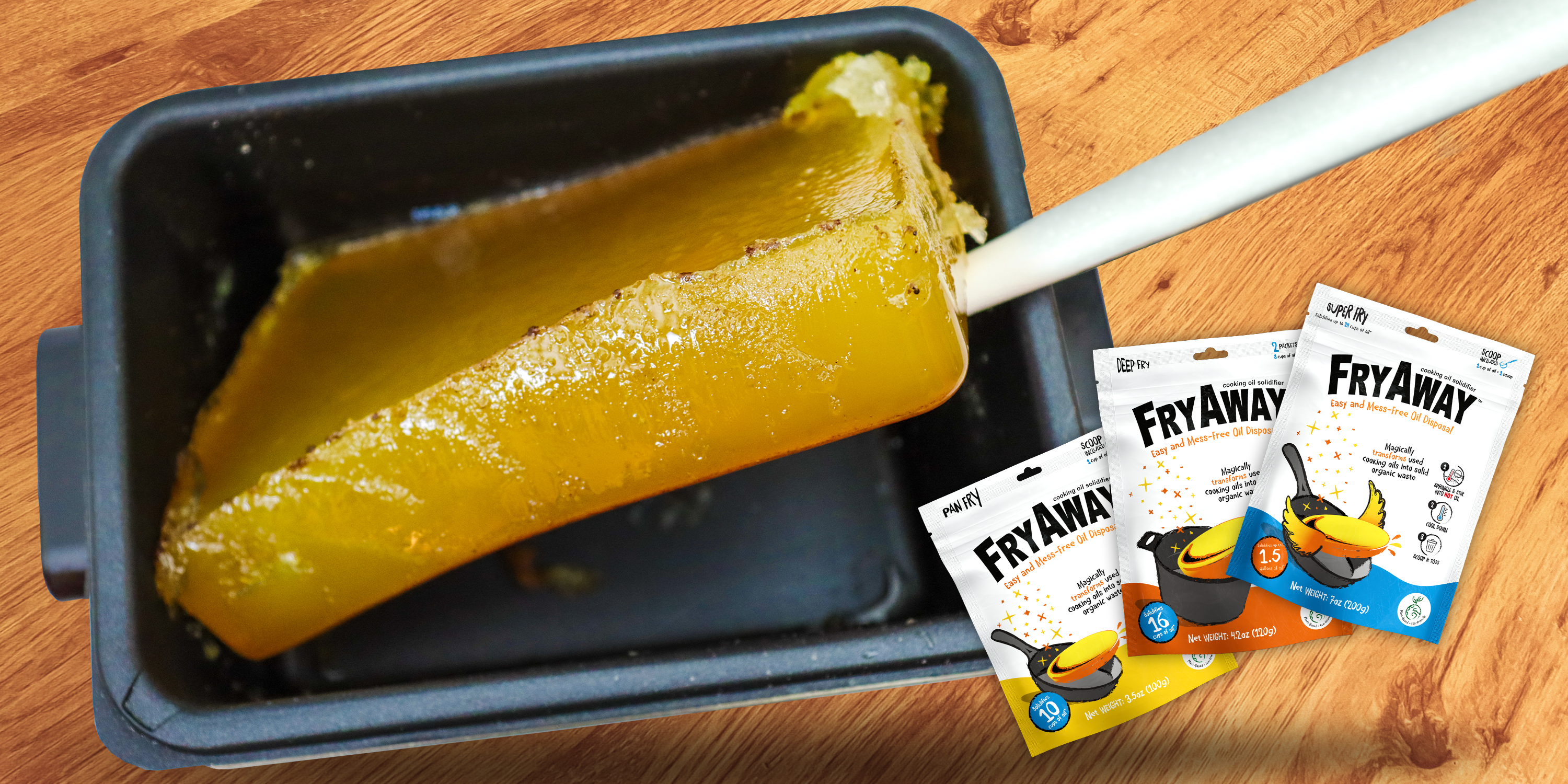 FryAway Cooking Oil Solidifier Collection