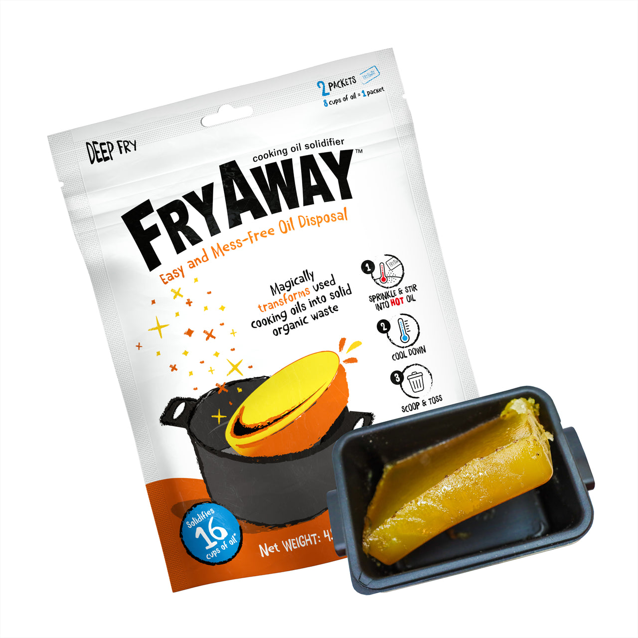 FryAway Shark Tank: Waste Cooking Oil Solidifier